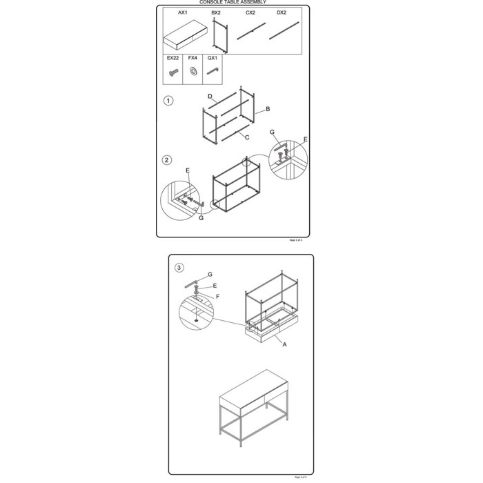 Steelside™ Alonnah 43" Solid Wood Console Table & Reviews | Wayfair
